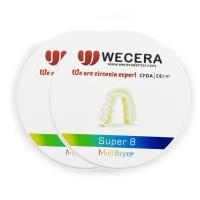 China 3D Pro B1 Zirconia Dental Block Multilayer 16 Vita Colors 57% Translucency for sale