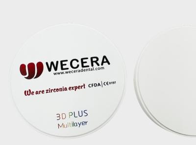 China 3D Multilayer A1 Yttria Stabilized Zirconia Ceramic Blocks 95*20mm Wieland System for sale