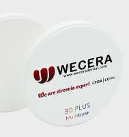 China 57% Translucent Multilayer Zirconia Block 1050 Mpa Strength 3D Pro 98*14mm A2 for sale