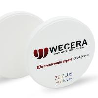 China Dental Multilayer Zirconia Block With 57% Translucency And 1050 Mpa Strength for sale