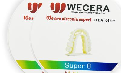 China Translucent 3D Pro Multilayer Zirconia 1200 Mpa Milling Ceramic Dental Block for sale