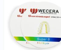 China Super Translucent 3D Pro Multilayer Zirconia 1200 Mpa Milling Ceramic Dental Block for sale
