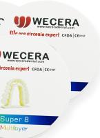 China Super Translucent 3D Pro Multilayer Zirconia 1200 Mpa Milling Ceramic Dental Block for sale