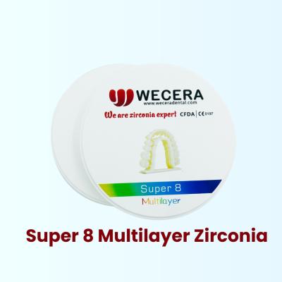 China 8-Layer Zirconia Dental Disc 10mm for Crown and Bridge for sale
