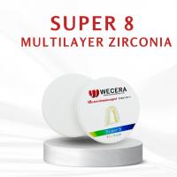 China 8 Multilayer Zirconia Block Dental Zirconia Blocks with 2000 Pcs Supply Ability Per Week for sale