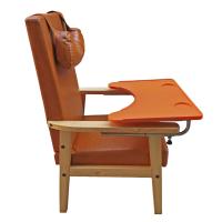 China 1 Seat Wooden Nursing Home Chairs Padded Leather Customized Home Care Chair for sale