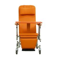 China Capacity Hospital Blood Transfusion Chair With Adjustable Flat Design And Sponges Interior Trim for sale