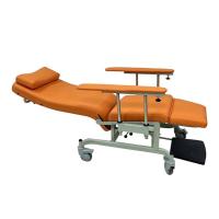 China Capacity Hospital Blood Transfusion Chair With Adjustable Flat Design And Sponges Interior Trim for sale