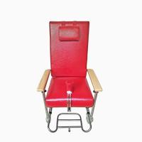 China Medical Carbon Steel Hospital Patient Recliners With Leather Seat Trim for sale