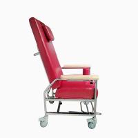 China Medical Carbon Steel Hospital Patient Recliners With Leather Seat Trim for sale
