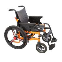 China Elderly Electric Wheel Chair Foldable With Both Sides Separate Leg Rest for sale