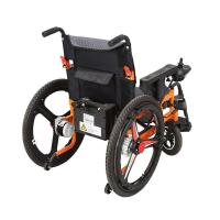 China Elderly Electric Wheel Chair Foldable With Both Sides Separate Leg Rest for sale