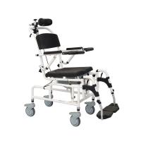 China Easy Mobility Manual Wheel Chair Aluminum Portable Shower Commode Chair for sale