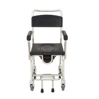 China Safety Folding Waterproof Toilet Seat With Wheels For Elderly for sale