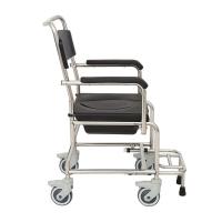 China Toilet Chair with Wheeled Potty Steel Lightweight Commode Chair for sale