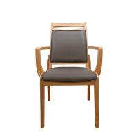 China Modern Hotel Solid Wood Restaurant Chairs Stainless Steel Wood Cafe Chairs for sale