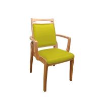 China Modern Hotel Solid Wood Restaurant Chairs Stainless Steel Wood Cafe Chairs for sale