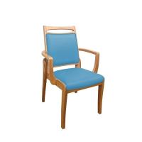 China Modern Hotel Solid Wood Restaurant Chairs Stainless Steel Wood Cafe Chairs for sale