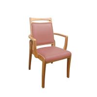 China Modern Hotel Solid Wood Restaurant Chairs Stainless Steel Wood Cafe Chairs for sale