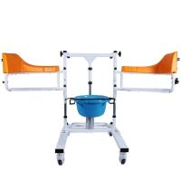 China Orange Adjustable  Transfer Lift Chair Paralyzed Hydraulic Lift Wheelchair for sale