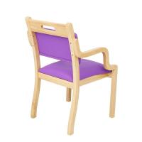China Banquet Fixed Comfortable Wooden Restaurant Chair With Colorful Fabric Upholstery for sale