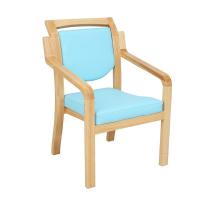 China Banquet Fixed Comfortable Wooden Restaurant Chair With Colorful Fabric Upholstery for sale