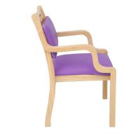 China Unfolded Modern Wooden Dining Chairs For Hotels And Restaurants Upholstered for sale