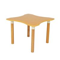 China Scandinavian Style Solid Wooden Dining Table Easy Cleaning Polygonal Shape for sale