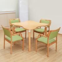 China Scandinavian Style Solid Wooden Dining Table Easy Cleaning Polygonal Shape for sale
