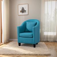 China Wooden Frame Upholstered Sofa Chair For Hotel And Bedroom 68*65*90cm for sale