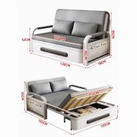 China Telescopic Foldable Sofa Bed Multifunctional For Apartment Bedroom and Hotel for sale