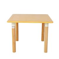 China Sleek Minimalist Wooden Table Set Space Saving Solid Wood Dining Set For Conference for sale