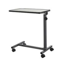 China Stainless Steel Adjustable Bedside Table Medical Removable Patient Dining Table for sale