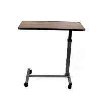 China Stainless Steel Adjustable Bedside Table Medical Removable Patient Dining Table for sale