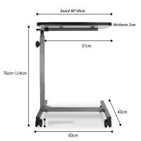 China Stainless Steel Customized Bedside Dining Table For Hospital And Home Easy Assemble for sale