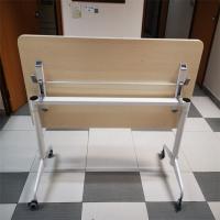 China Folding modern folding table with wheels, suitable for office and family bedroom living room for sale