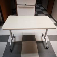 China Folding modern folding table with wheels, suitable for office and family bedroom living room for sale