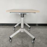 China Folding modern folding table with wheels, suitable for office and family bedroom living room for sale