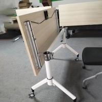 China Folding modern folding table with wheels, suitable for office and family bedroom living room for sale