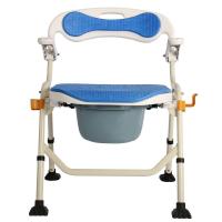 China Adjustable Steel Mobile Toilet Chair Bedside Portable Toilet Seat High Strength for sale