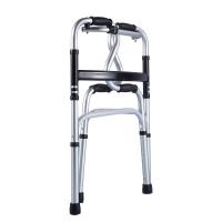 China Indoor Crutches And Walkers Fracture Recovery Aluminum Walker With 2 Wheels for sale