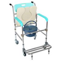 China Aluminum Adjustable Commode Chair For Elderly And Disabled Modern Design for sale