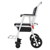China Mobility Toilet Chair Pregnant Women Aluminum Alloy Wheeled Commode Chair for sale