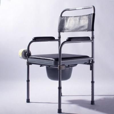 China Height Adjustable Medical Toilet Chair Steel Portable Potty Chair for sale