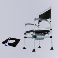 China Height Adjustable Medical Toilet Chair Steel Portable Potty Chair for sale