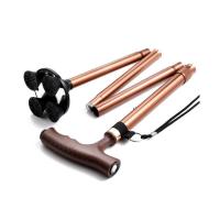 China Disabled Four Legs Medical Walking Crutches Aluminium Alloy For Outdoor for sale
