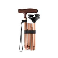 China Disabled Four Legs Medical Walking Crutches Aluminium Alloy For Outdoor for sale
