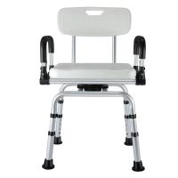 China Adjustable Armrests Disabled Shower Seat 360 Degree Swivel Shower Seat With Removable Back for sale