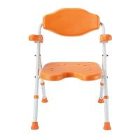 China Foldable Bathroom Chair For Elderly  Medical Shower Chair Wrapped Backrest for sale