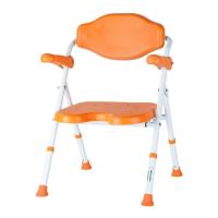 China Foldable Bathroom Chair For Elderly  Medical Shower Chair Wrapped Backrest for sale